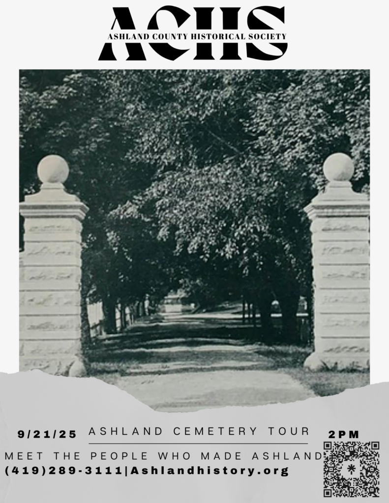 Cemetery Tour - Ashland County Historical Society